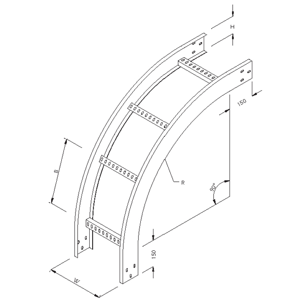 Steel Cable Ladder – External Riser – Chi-Tak Electrical